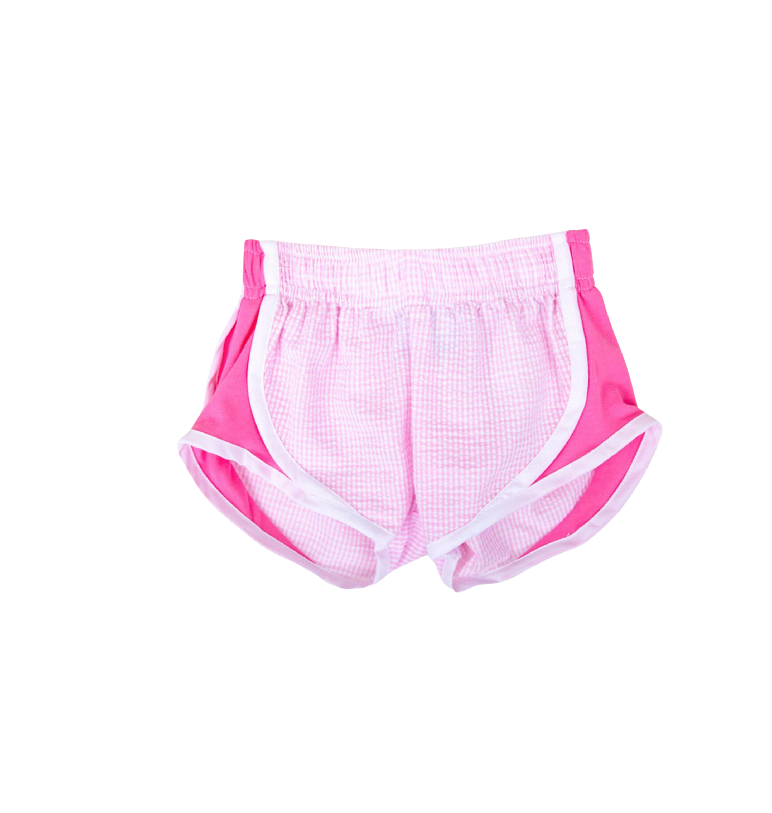 Pink and hot pink seersucker shorts – Yoyabee